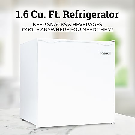 Igloo 1.6 Cu. Ft. Single Door Mini Refrigerator With Freezer White ...