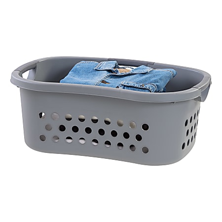 Iris Hamper 53 Qt Gray Pack Of 2 Hampers - Office Depot