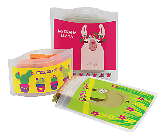 So Mine Reusable Sandwich And Snack Bags Pack Of 4 Bags - Office Depot