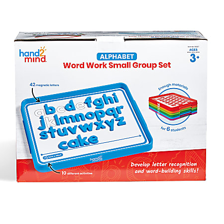 Hand2Mind Alphabet Word Work Small Group Set Multicolor Pre K 1 ...
