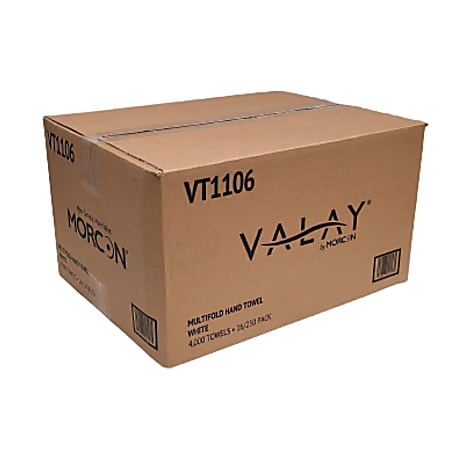 Morcon Tissue Valay Multi Fold Towels 1 Ply 9.05 x 9.25 White 250Pack ...