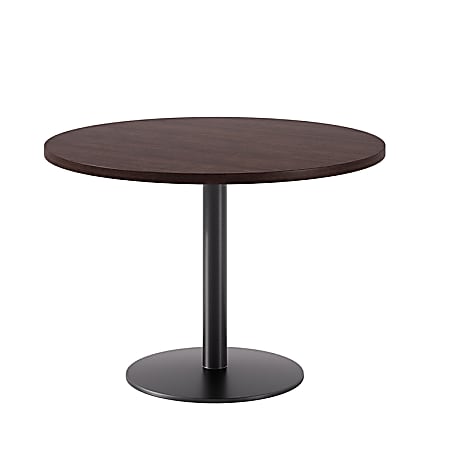 KFI Studios Proof Caf Round Pedestal Table 29 H x 42 W x 42 D Cafelle TopBlack Base - ODP ...