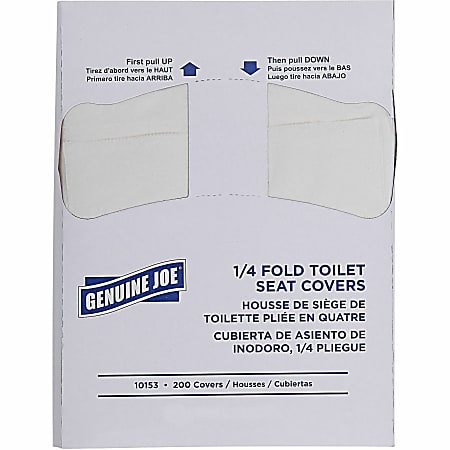 Genuine Joe Quarter Fold Toilet Seat Covers Quarter fold For Toilet ...