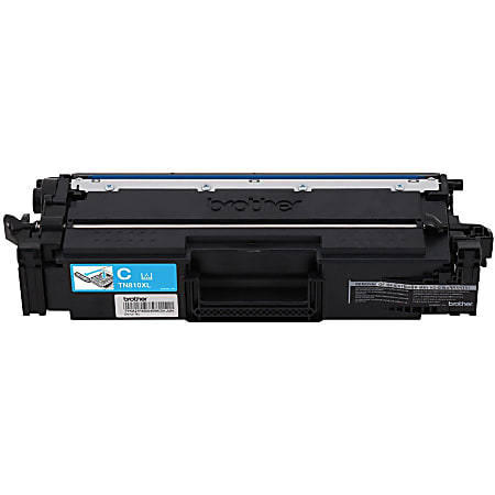 Brother TN810XLC Original High Yield Laser Toner Cartridge Cyan 1 Each ...