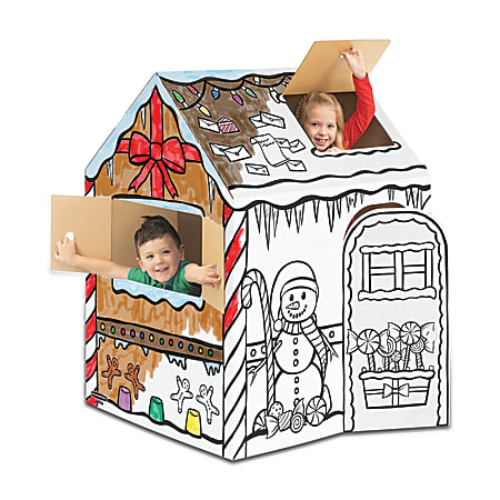 Bankers Box At Play Gingerbread Playhouse 48 H x 32 W x 32 D 60percent ...