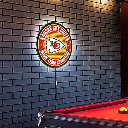 Imperial NFL Home Team Advantage LED Lighted Sign 23 x 23 Kansas City ...
