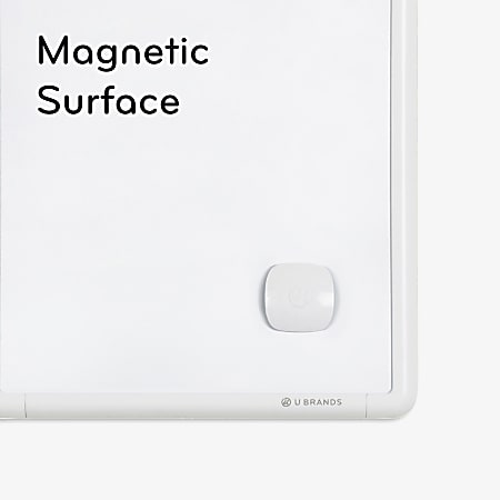 U Brands Contempo Magnetic Dry Erase Board 14 X 11 White Plastic Frame ...