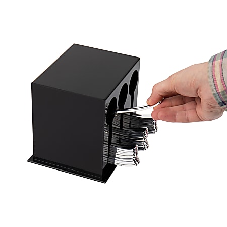 plastic silverware dispenser