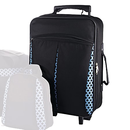 Rolling Trolley Bag BlackBlue - Office Depot