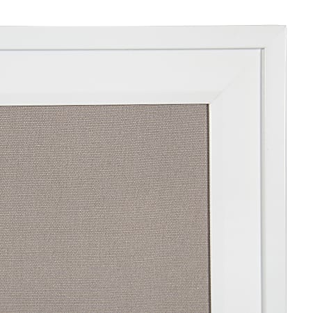 DesignOvations Bosc Non Magnetic Framed Linen Fabric Pinboard 31 12 x ...