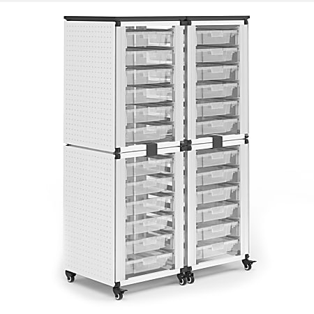 Luxor Modular Classroom Storage Cabinets 24 Small Bins 29 H x 18 14 W x ...