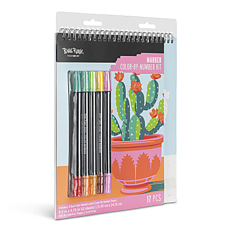 Brea Reese Color by Number Marker Pad Kit Western Desert Landscapes ...