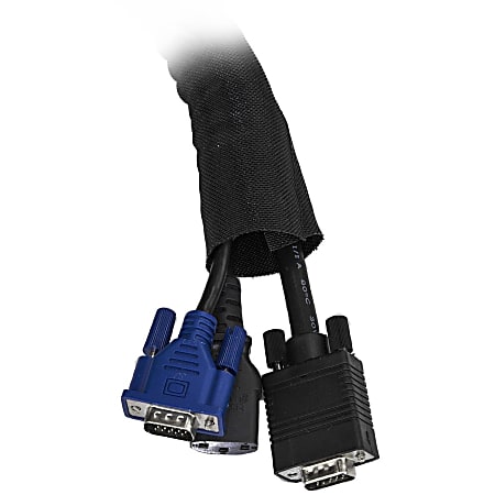 StarTech.com 6.5 2m Cable Management SleeveWrap Flexible Cable Manager ...