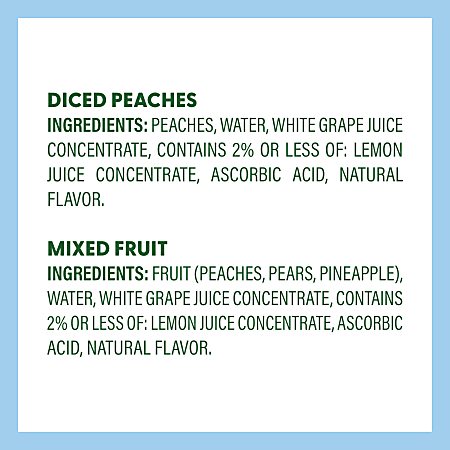 Del Monte Plastic Fruit Cup Variety Pack Mixed Fruit And Diced Peaches ...