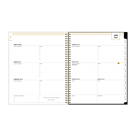 2025 2026 Day Designer Rose Garden WeeklyMonthly Academic Planning ...