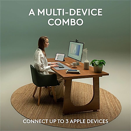 Logitech Pebble 2 Combo for Mac Wireless Keyboard and Mouse Tonal Blue ...