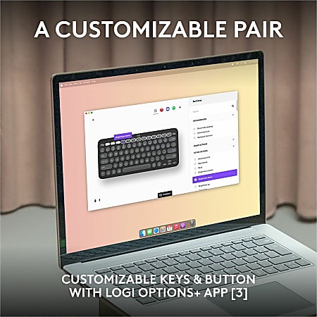 Logitech Pebble 2 Combo for Mac Wireless Keyboard and Mouse Tonal Blue ...