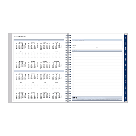 2025 Blue Sky Monthly Planning Calendar 8 x 10 PassagesSolid Gray ...
