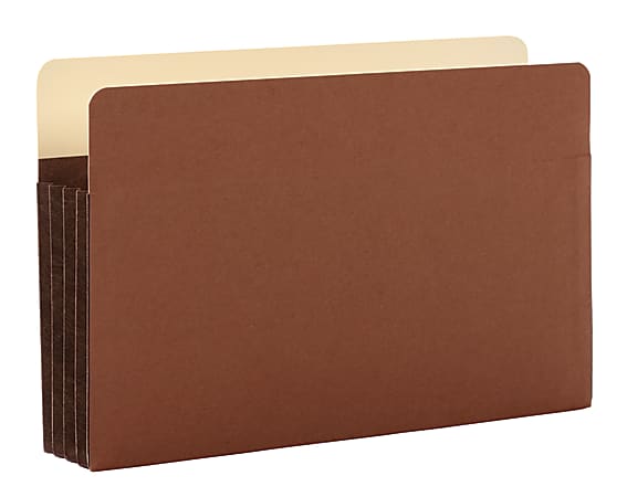 Office Depot® Brand Standard Redrope File Pockets, 3 1/2" Expansion ...
