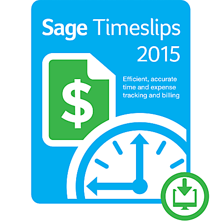 Sage Timeslips 2015 Time and Billing 3 User Download Version - Office Depot