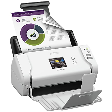 Brother ADS 2700W Wireless Color Duplex Desktop Document Scanner ...
