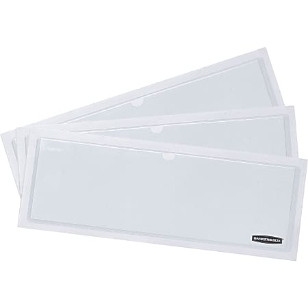 Bankers Box Label Pockets 4 x 9 Clear Pack Of 48 - Office Depot