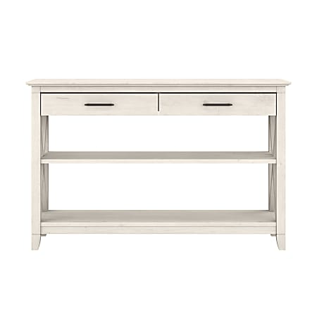 Bush Furniture Key West Console Table With Drawers And Shelves Linen ...