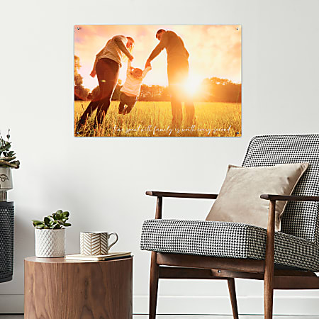 Custom Full Color Acrylic Photo Wall Art Panel With Brushed Silver ...