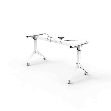 Lorell Training Table Base White Folding Base 2 Legs 29.50 H Assembly ...