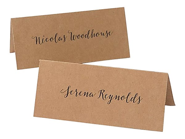 Gartner Studios Kraft Printable Place Cards 8 12 x 11 Pack Of 48 ...