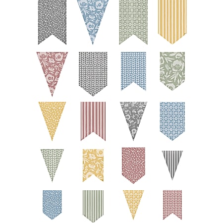 Teacher Created Resources Pennants Accents Assorted Sizes Classroom ...