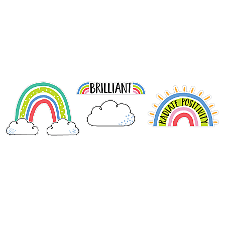 Creative Teaching Press Rainbow Doodles Doodly Rainbows 17 Piece ...