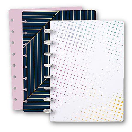 TUL Discbound Notebook With 3 Customizable Reversible Poly Covers ...