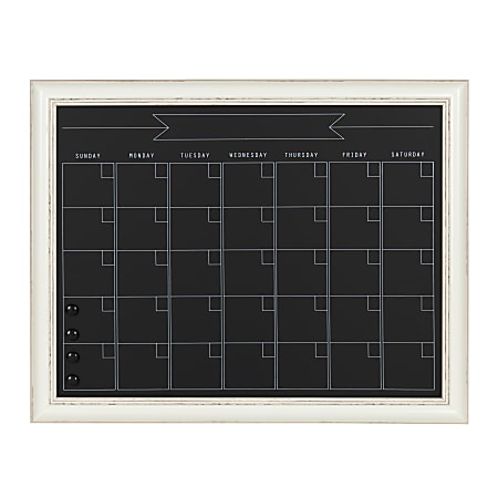 Kate and Laurel Macon Magnetic Framed Chalkboard Monthly Calendar 22 ...