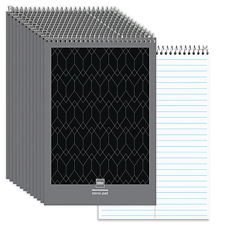 Office Depot Brand Professional Steno Books 6 x 9 Gregg Ruled 70 Sheets ...