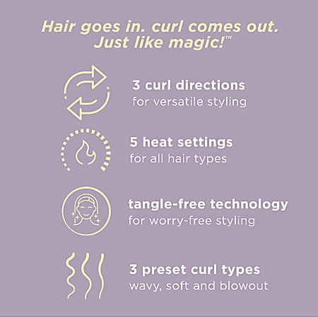 InfinitiPRO By Conair Curl Secret Curling Iron 1 14 Barrel GrayGold ...