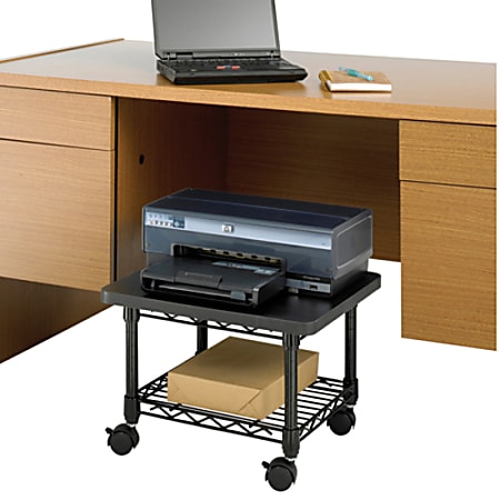 Safco Under Desk PrinterFax Stand Black - Office Depot