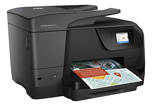 HP OfficeJet Pro 8715 Wireless Inkjet All In One Color Printer - Office ...