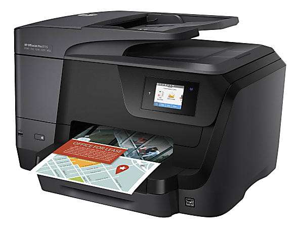 HP OfficeJet Pro 8715 Wireless Inkjet All In One Color Printer - Office ...