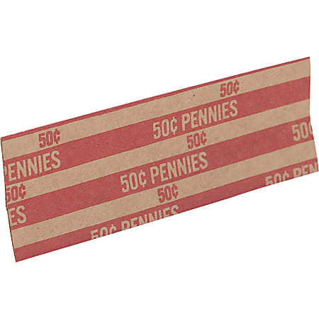 Sparco Flat Coin Wrappers 1000 Wraps Total 0.50 in 50 Coins of 1 ...