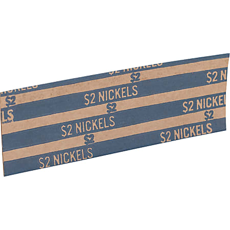 Sparco Flat Coin Wrappers 2.00 in 40 Coins of 5 Denomination 60 lb ...