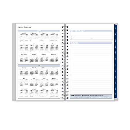 2027 Passages Solid Gray WeeklyMonthly Planner 5x8 - Office Depot