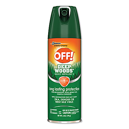 OFF Deep Woods Insect Repellent 6 Oz Spray Canister - Office Depot
