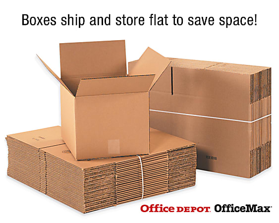 Office Depot Brand Corrugated Boxes 18 x 18 x 18 Kraft Pack Of 25 ...