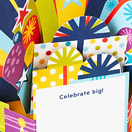 Hallmark Paper Wonder Card 9 12 x 6 916 Celebrate Big - Office Depot