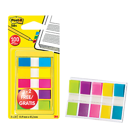 Post it Note Tabs 3 38 x 2 34 RedYellow 25 Flags Per Pad Pack Of 2 Pads ...
