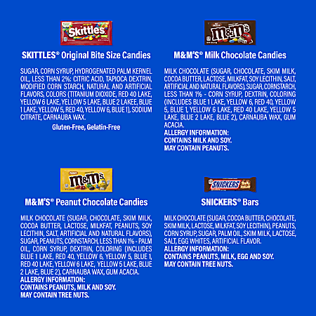 Mars Chocolate Bars Favorites Variety Pack Pack Of 52 Pieces - Office Depot