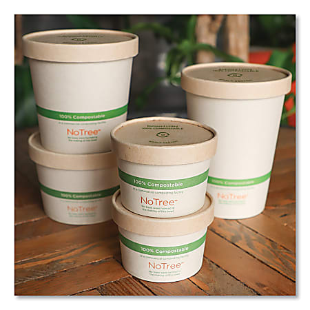 World Centric Paper Lids for Bowls 4.6 Diameter Brown 500Carton ...