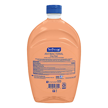 Softsoap Antibacterial Liquid Hand Soap Crisp Clean Scent 50 Oz Bottle ...