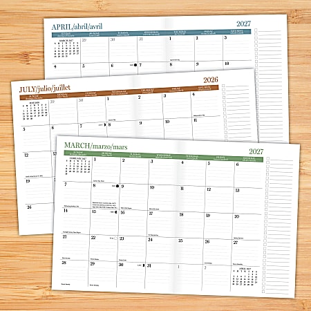 Willow Creek Press Monthly Academic Booklet Planner 7 12 x 9 12 ...